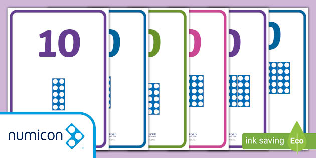 Counting in Tens with Numicon Shapes Display Posters